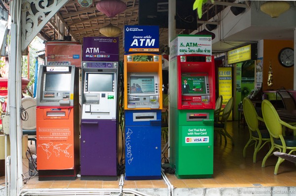 savethepicture.net Tailand, Bangkok ATM machines travel, food